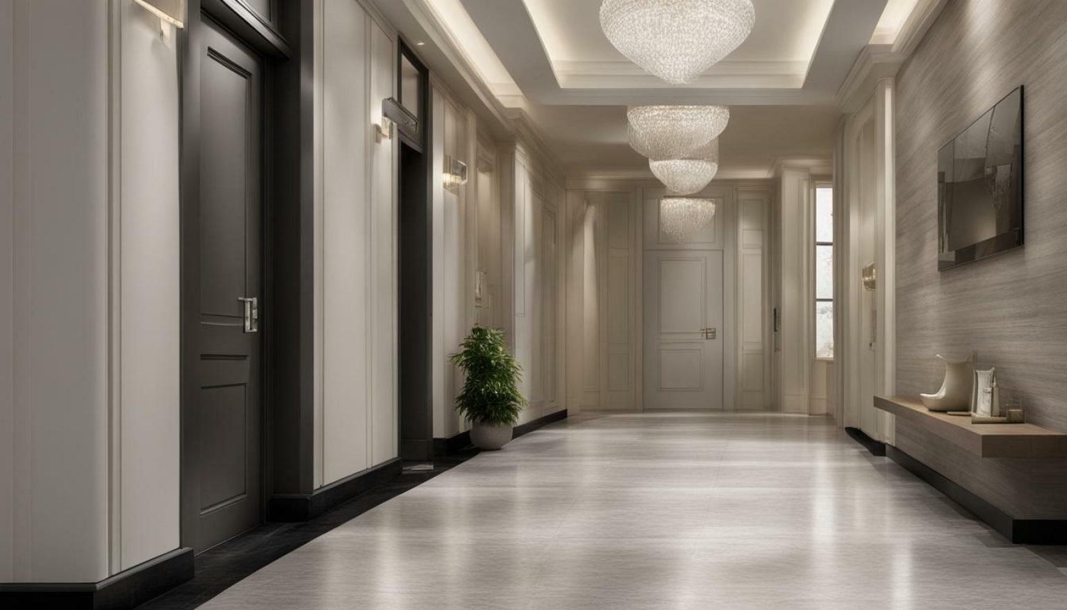 Fliesenlaminat in Fluren und Eingangsbereichen