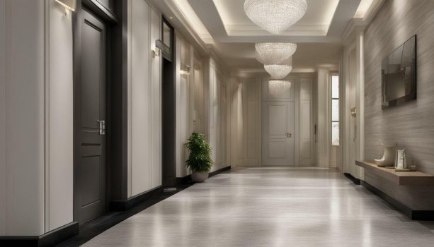 Fliesenlaminat in Fluren und Eingangsbereichen