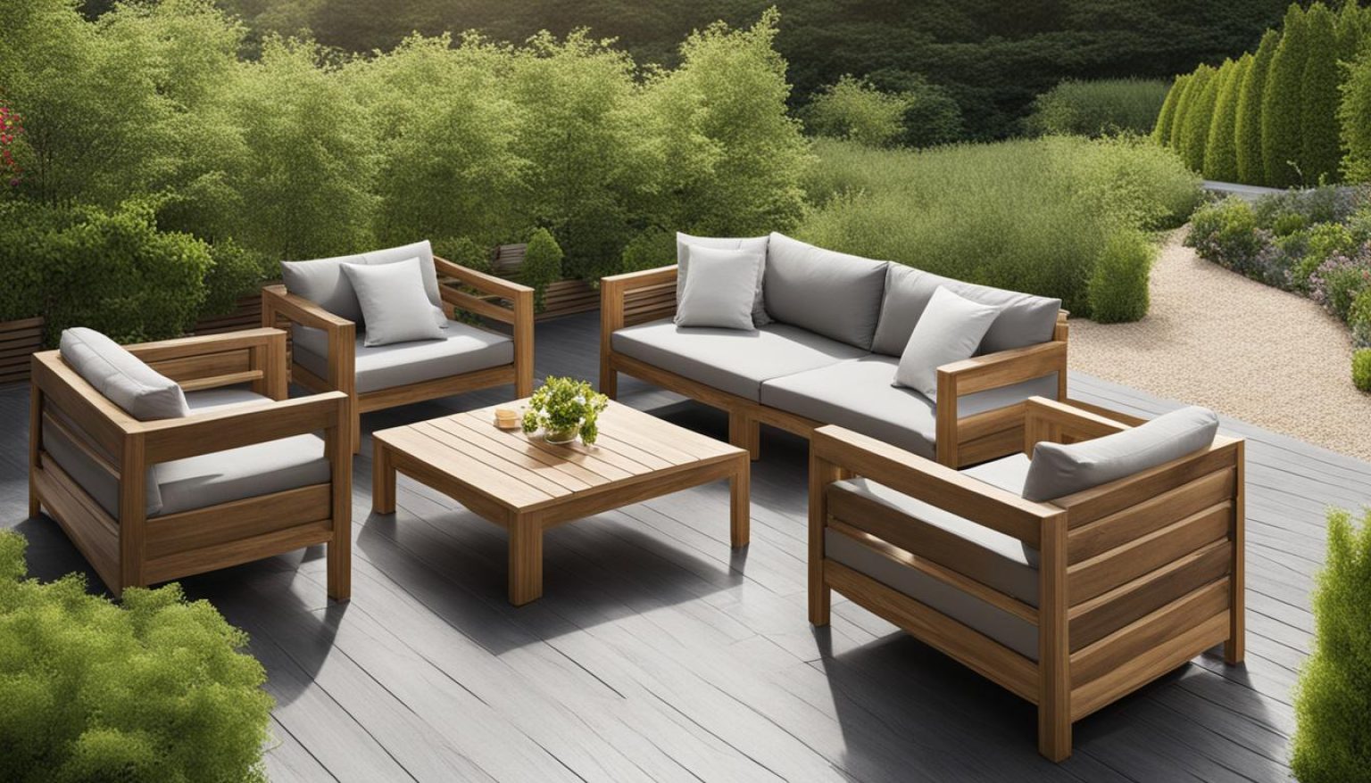 Wunderschone Gartenmoebel Aus Holz Bilder